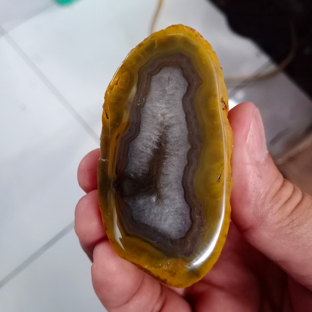 146 Gr Timur Agate Stone,agate Crystal Half Polished,healing Meditation ...