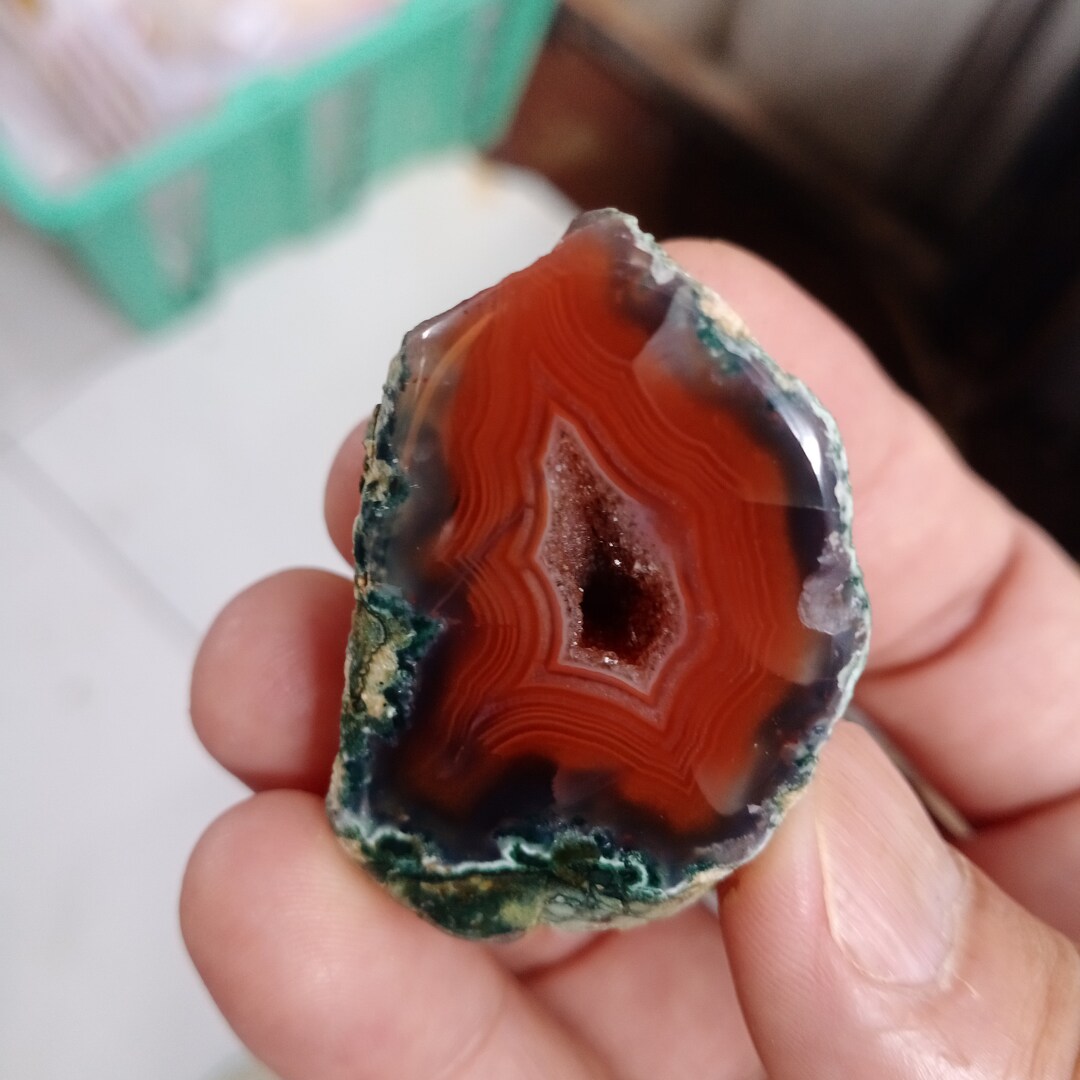 47 gr Timur Agate Stone,agate crystal Half Polished,healing meditation ...