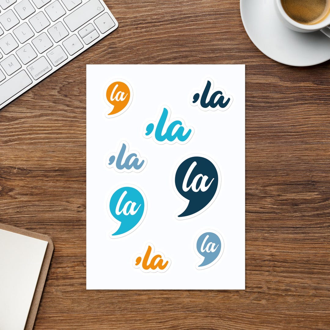 Comma La Sticker Sheet, Kamala Harris Stickers, Laptop Stickers ...