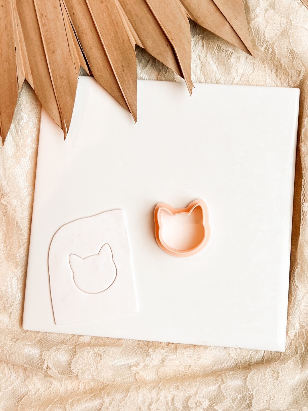 Cat Clay Cutter, Cute Cat Clay Cutter, Polymer Clay Cutter, Boho Clay ...