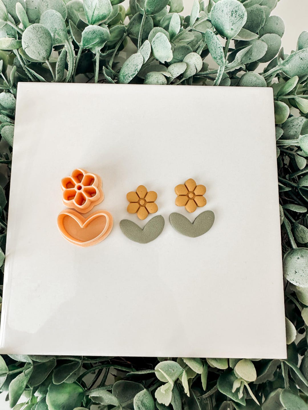 Flower and Stem Clay Cutter, Spring Clay Cutter, Flower Clay Cutter - Etsy