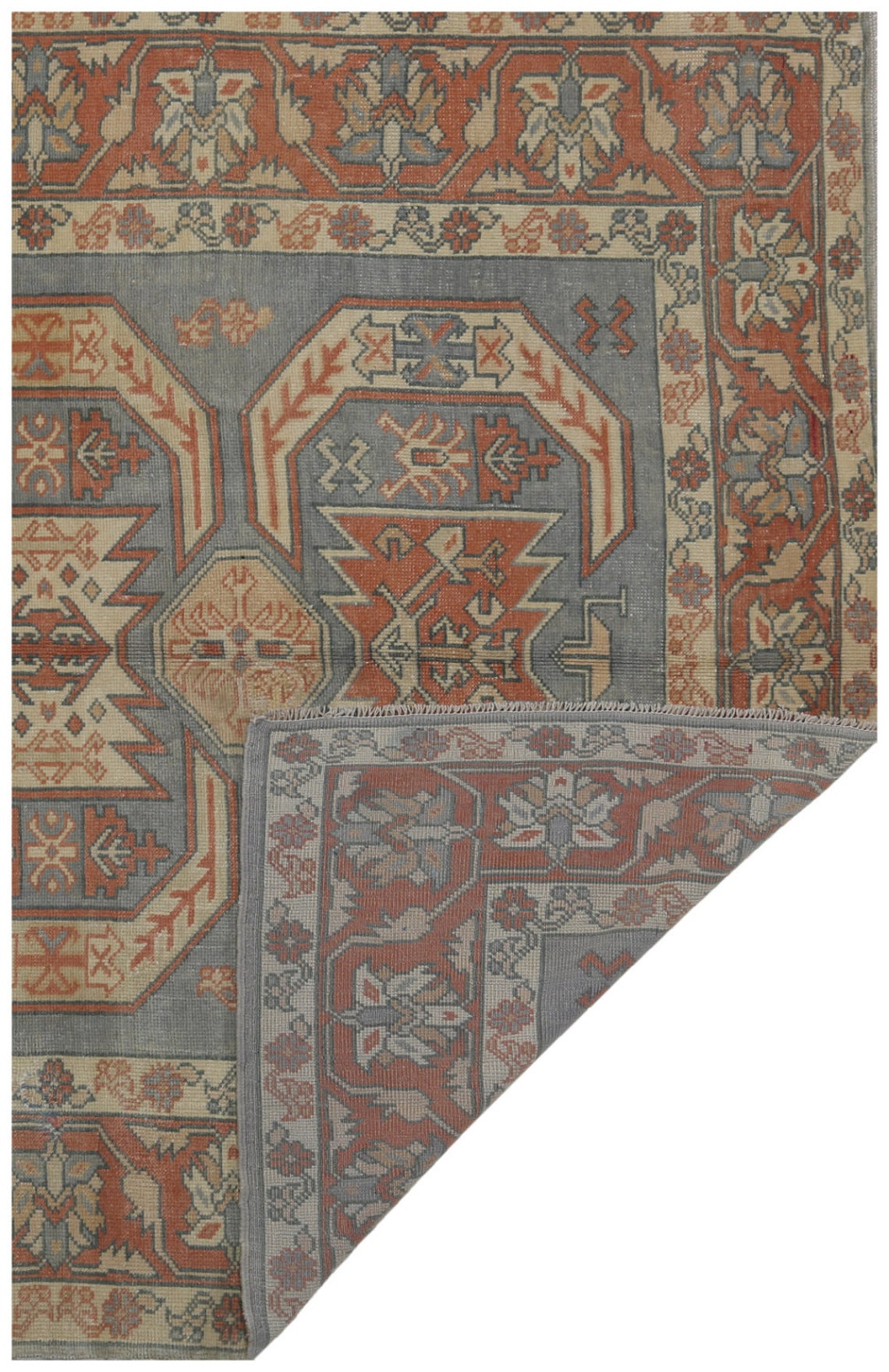 Vintage Blue Pink Rug Turkish Small Rug Wool Rug - Etsy