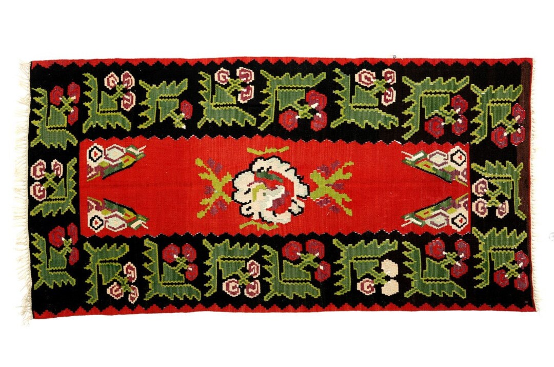 Handwoven Rug, 3x6, Rugs, Anatolian Rugs, Handmade, Vintage Rug, Floral ...