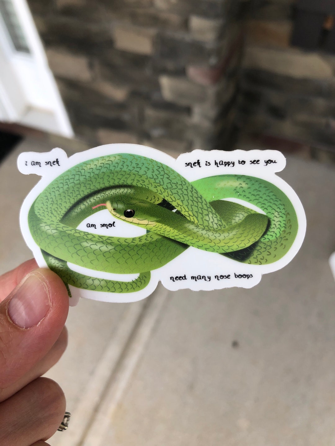 Snake Sticker/snake Decal/funny Snake Sticker/funny Snake Decal/snek ...
