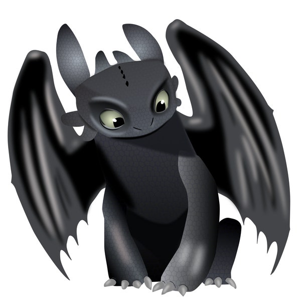 Toothless Dragon - Etsy