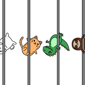 Pole Dancing Cat/pole Dancing Bunny/pole Dancing Dino/pole Dancing ...