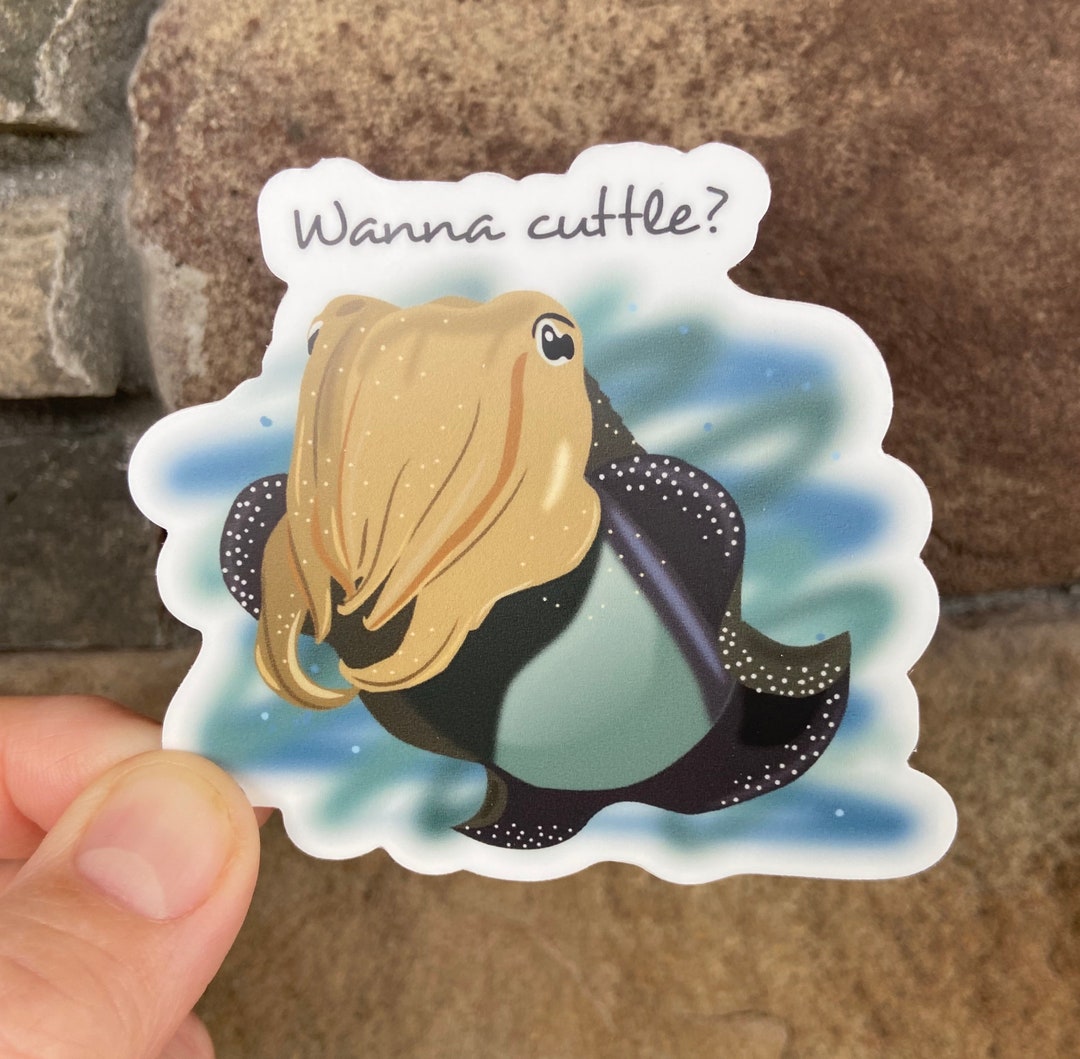 Cuttlefish Sticker/cute Cuttlefish Sticker/octopus Sticker/nautilus ...
