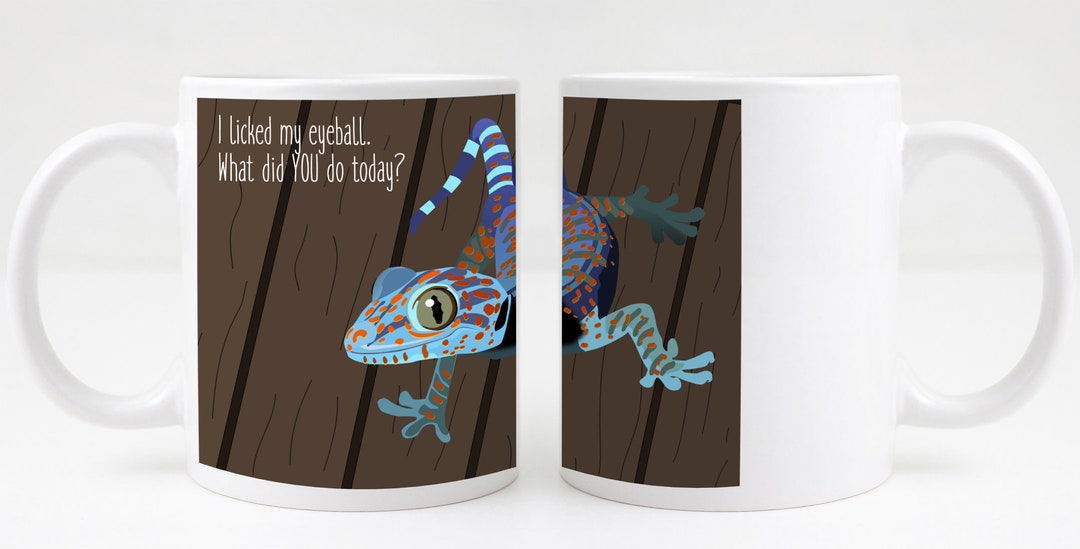 Gecko Mug/cute Gecko Mug/tokay Gecko Mug/gecko Coffee Mug/cute Gecko ...