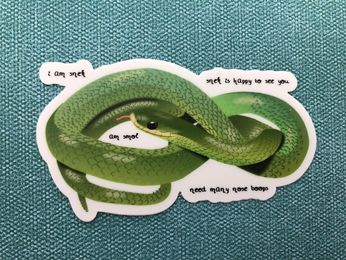 Snake Sticker/snake Decal/funny Snake Sticker/funny Snake - Etsy