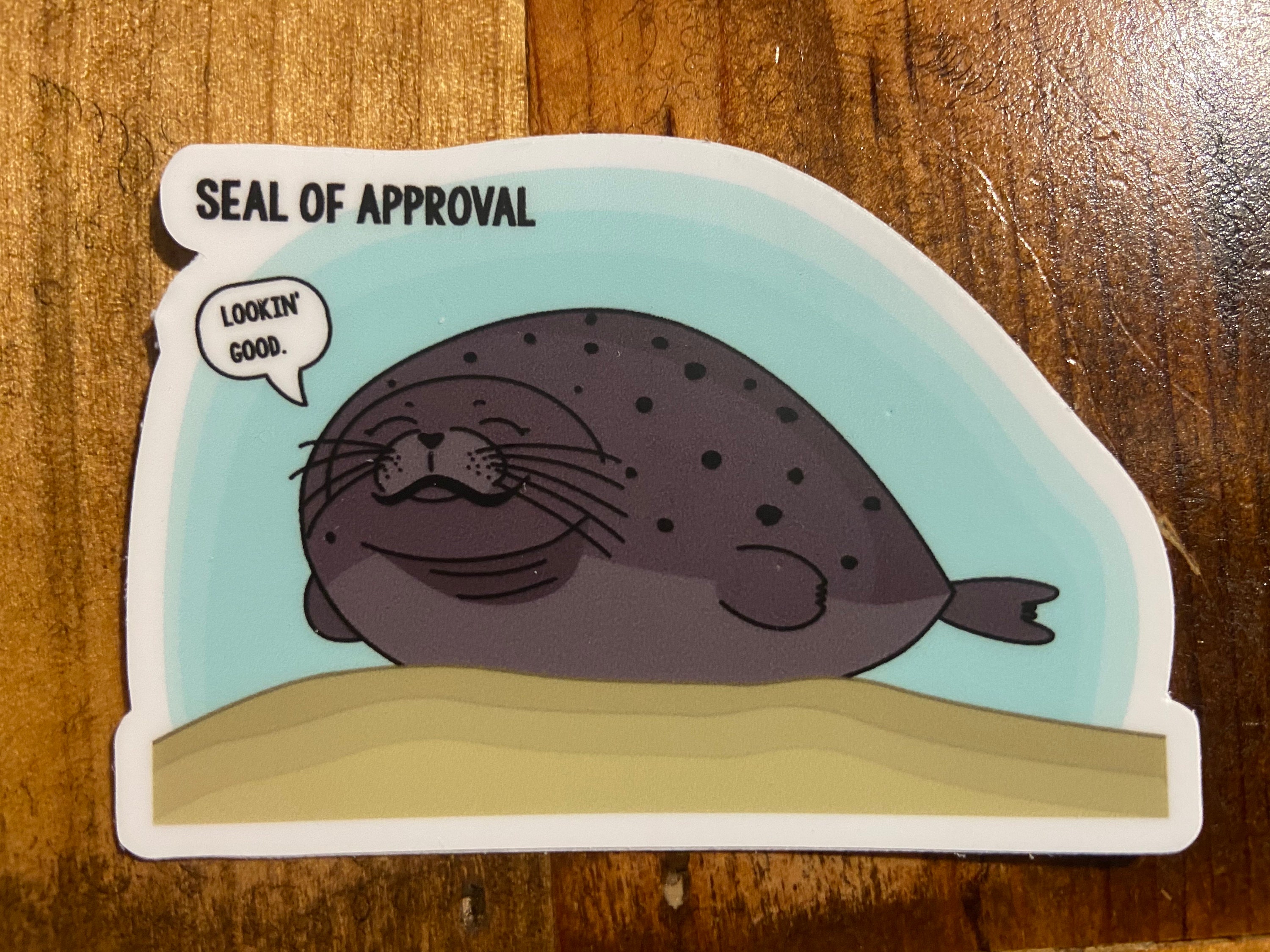 Cute Seal Sticker-seal of Approval-waterproof Animal Sticker - Etsy