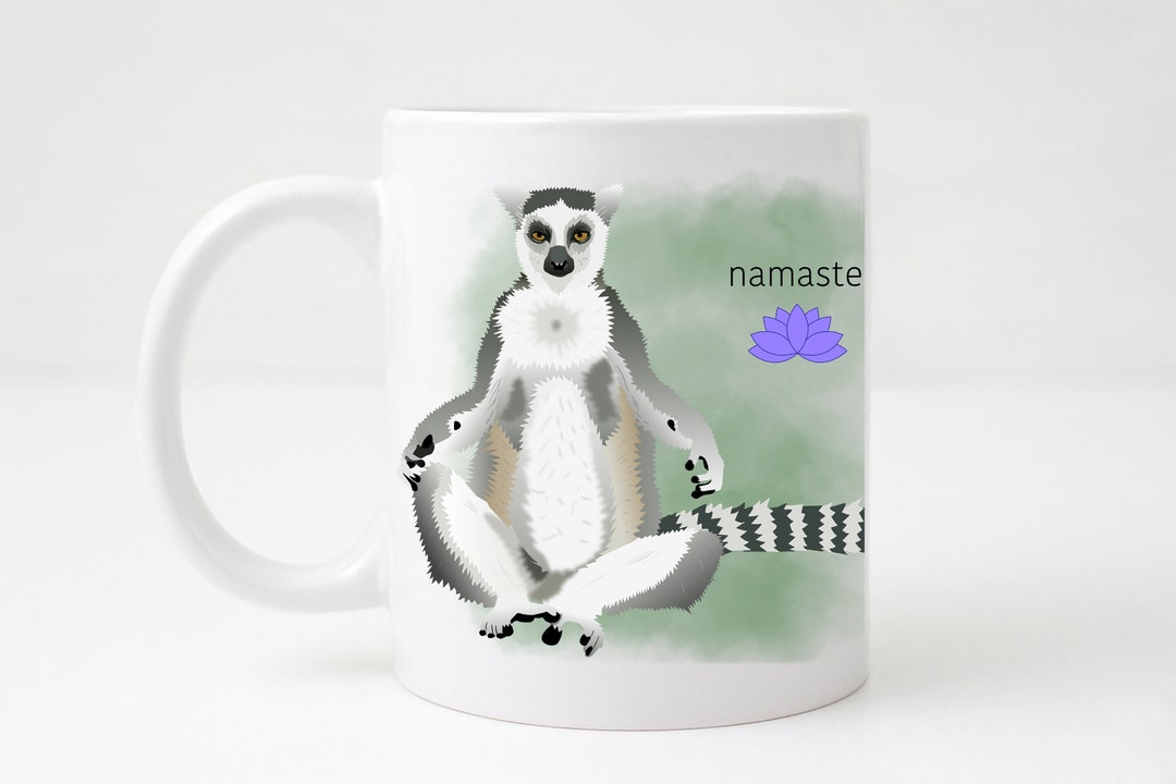 Lemur Mug/ring-tailed Lemur/cute Lemur Mug/lemur Yoga - Etsy