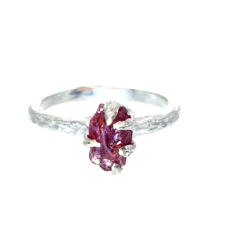 Raw Ruby Rustic Engagement Ring Nature Inspired Jewelry - Etsy