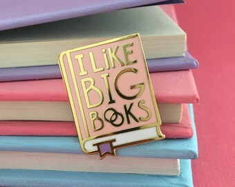 Book Enamel Pin - Etsy