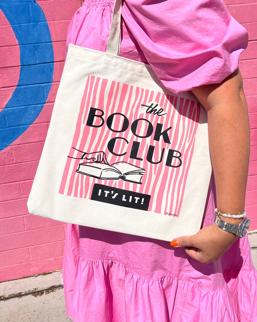 The Book Club: It's Lit Screen Printed Tote Bag Bookish Gift Gift for ...