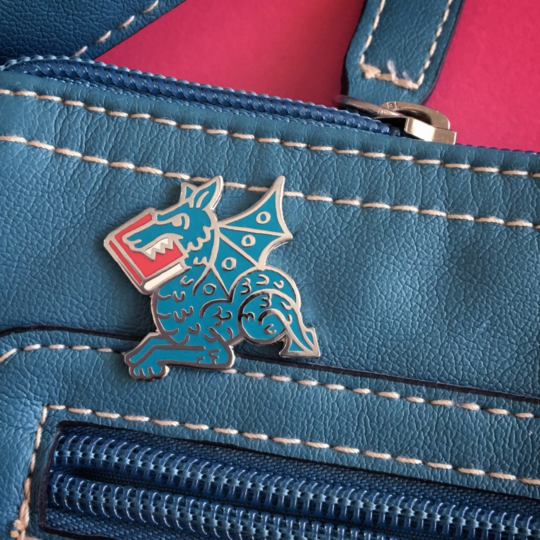 Book Wyrm Enamel Pin - Bookish Gift - Bookish Enamel Pin - Gifts for ...