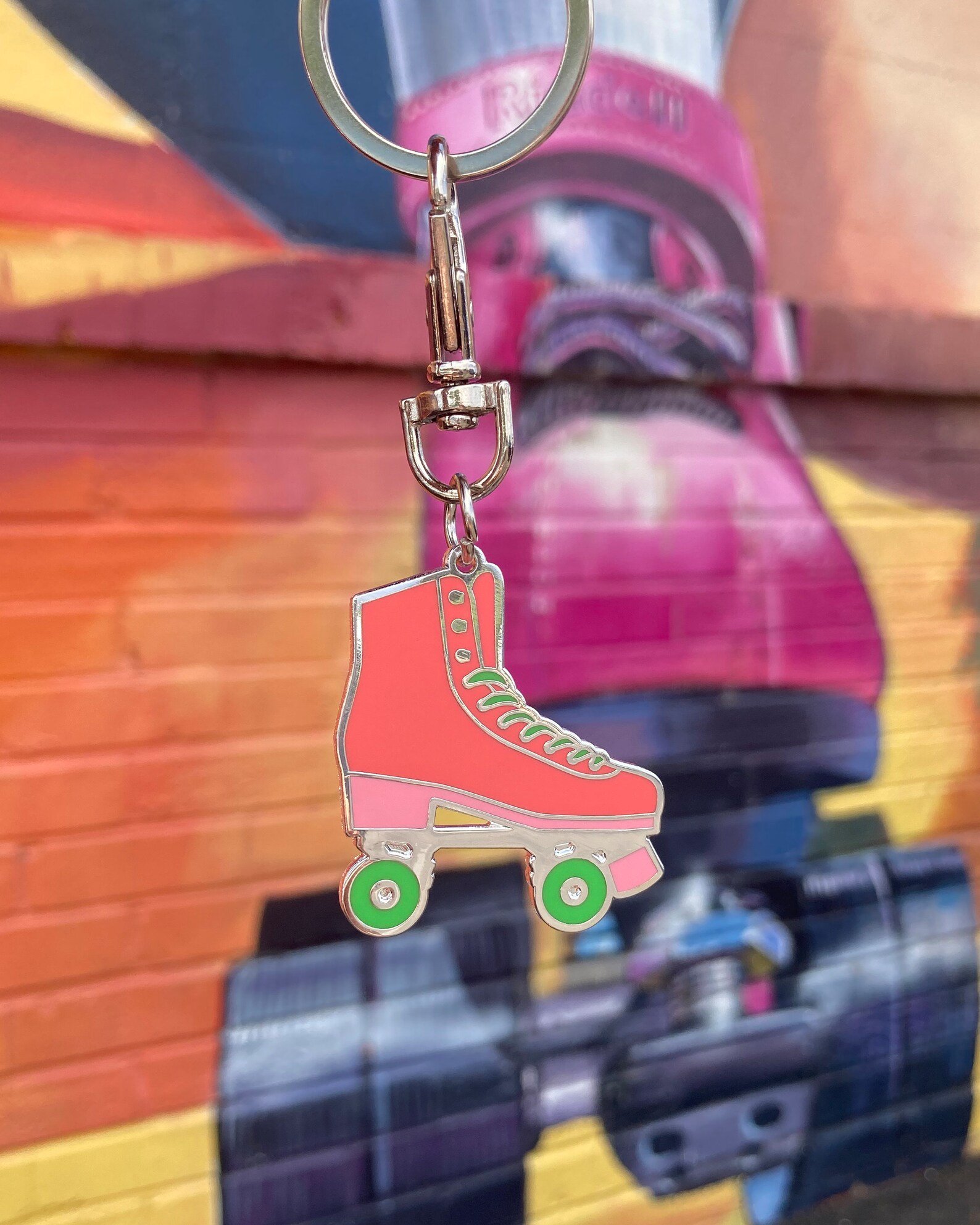 Roller Skate Keychain Bag Charm Rollers Skate Accessories - Etsy