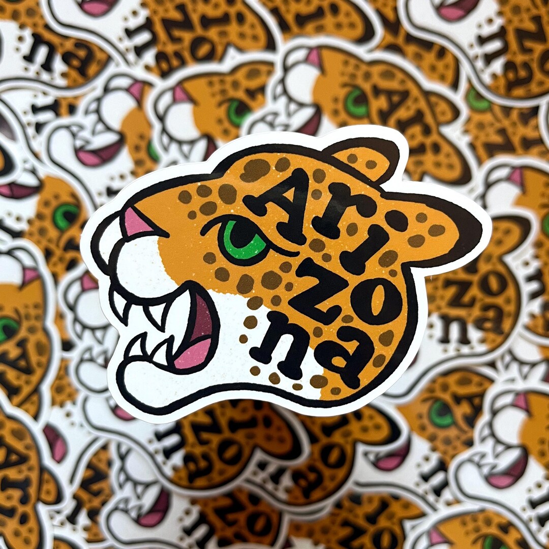 Arizona Jaguar Vinyl Sticker - Etsy