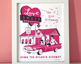 Love Shack Poster - Etsy