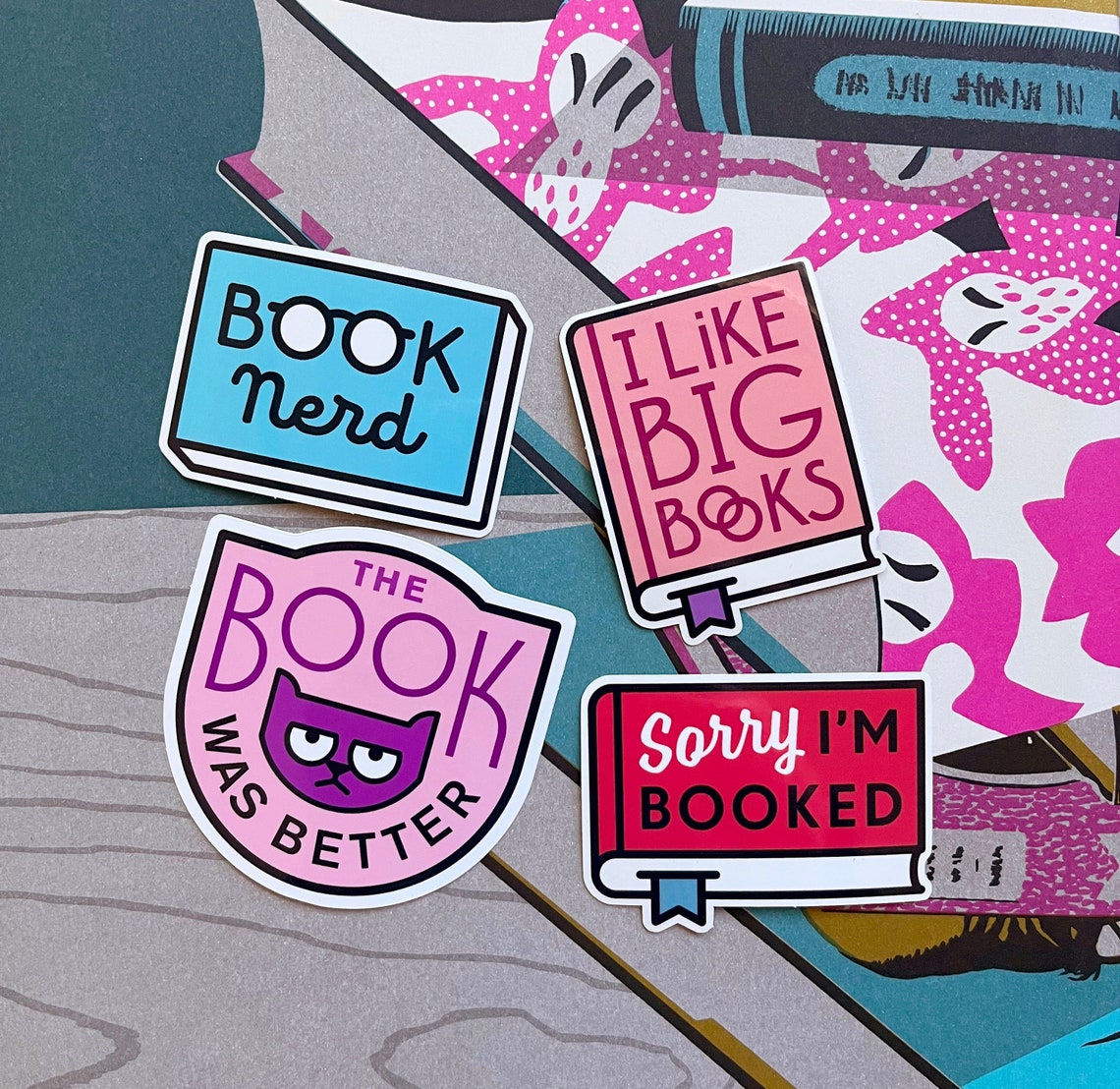 Bookish Slogans Vinyl Sticker Set Stickers for Book Lovers - Etsy