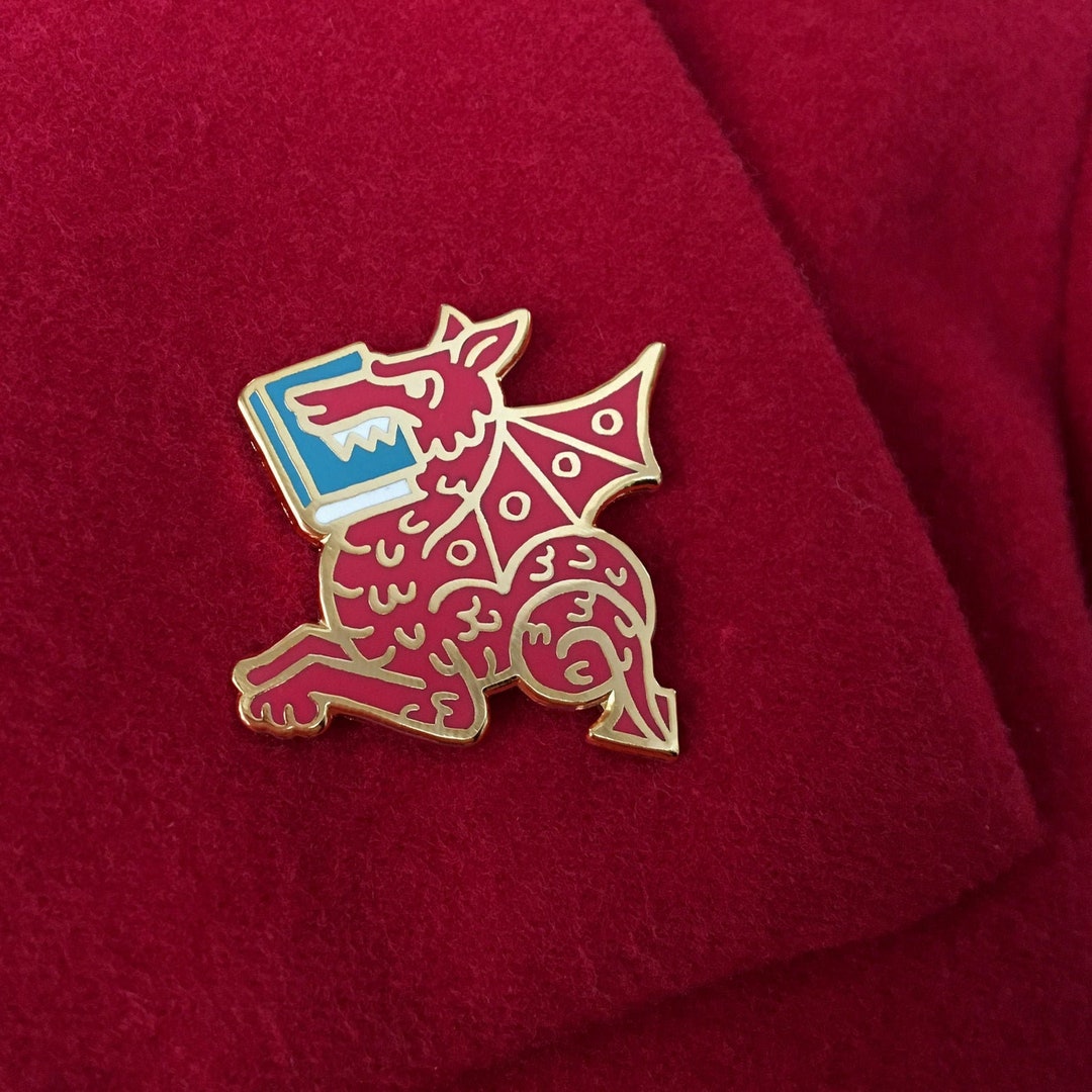 Book Wyrm Enamel Pin - Bookish Gift - Bookish Enamel Pin - Gifts for ...