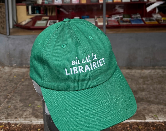 Ou Est La Librairie Hat - Bookish French Hat - Where is the Bookstore ...