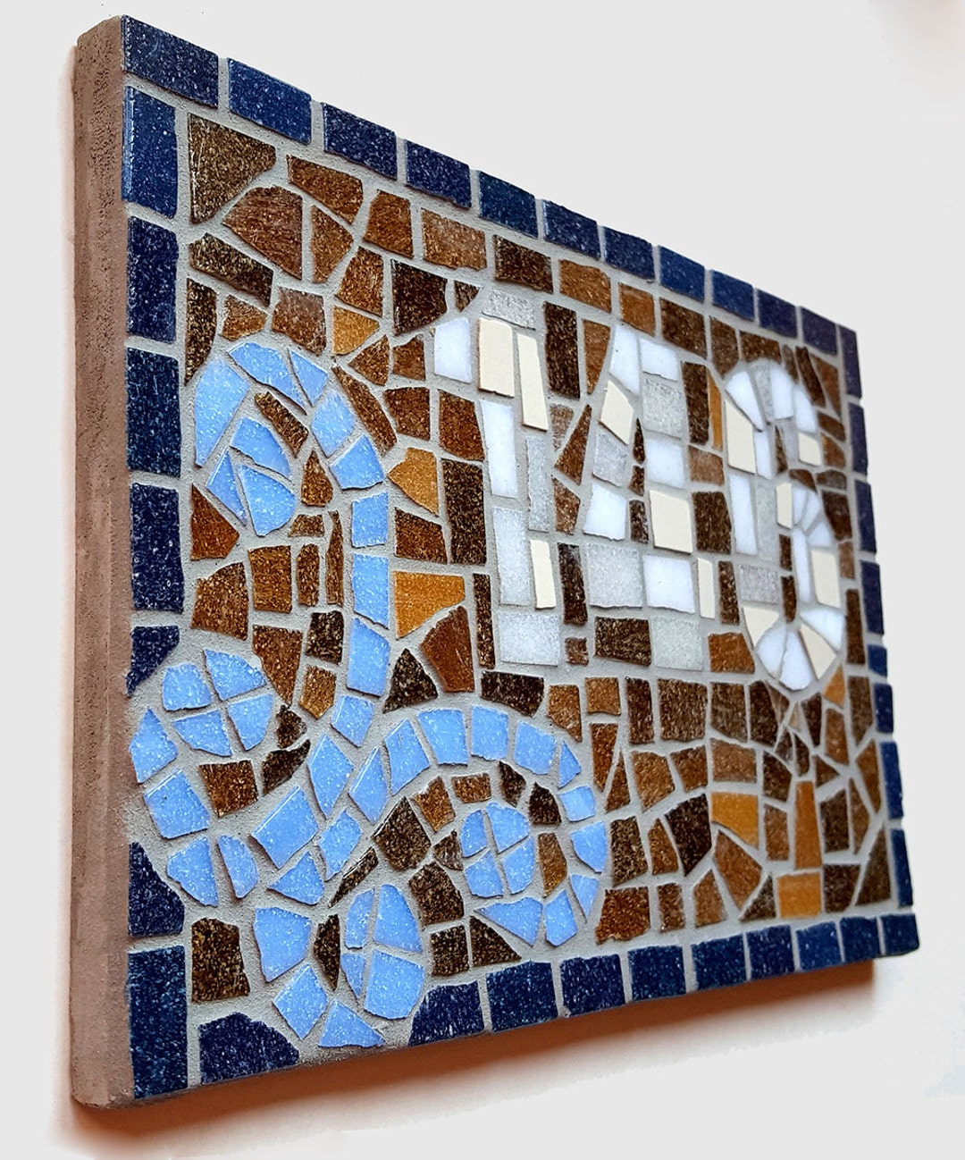 House Number, New Home, Mosaic Sign, Custom, Plaque, Housewarming Gift ...
