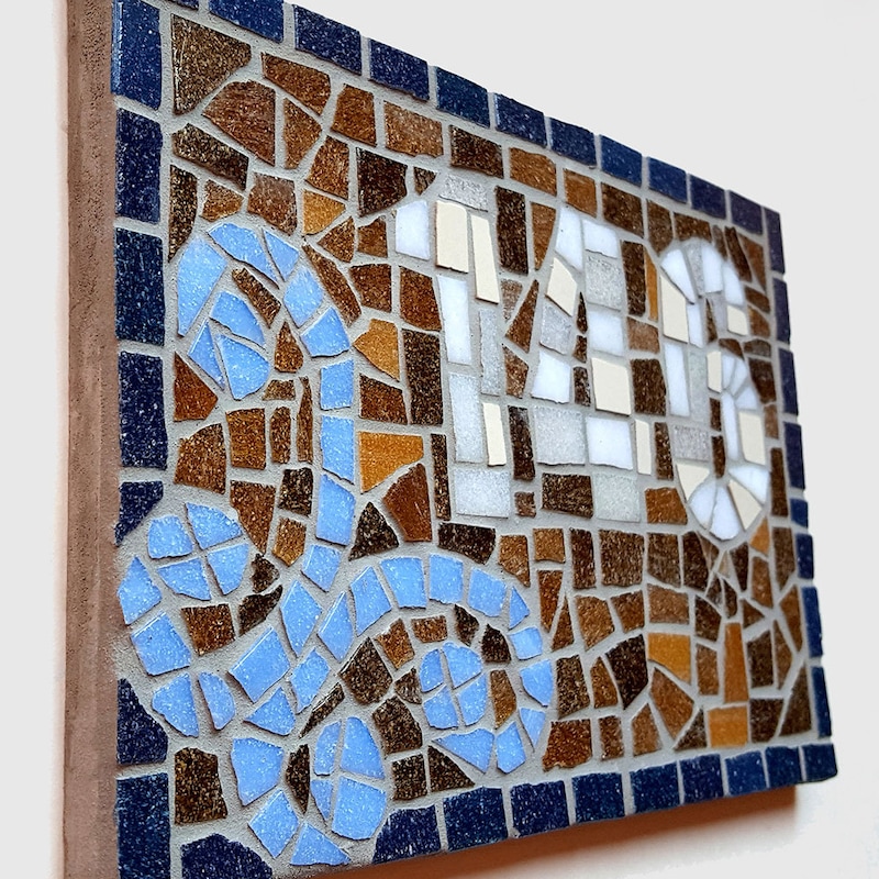 Mosaic House Number - Etsy