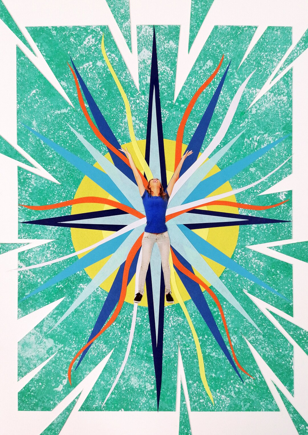 Art Print, Female Empowerment, Star, Gift for Her, Sun, Crystal ...