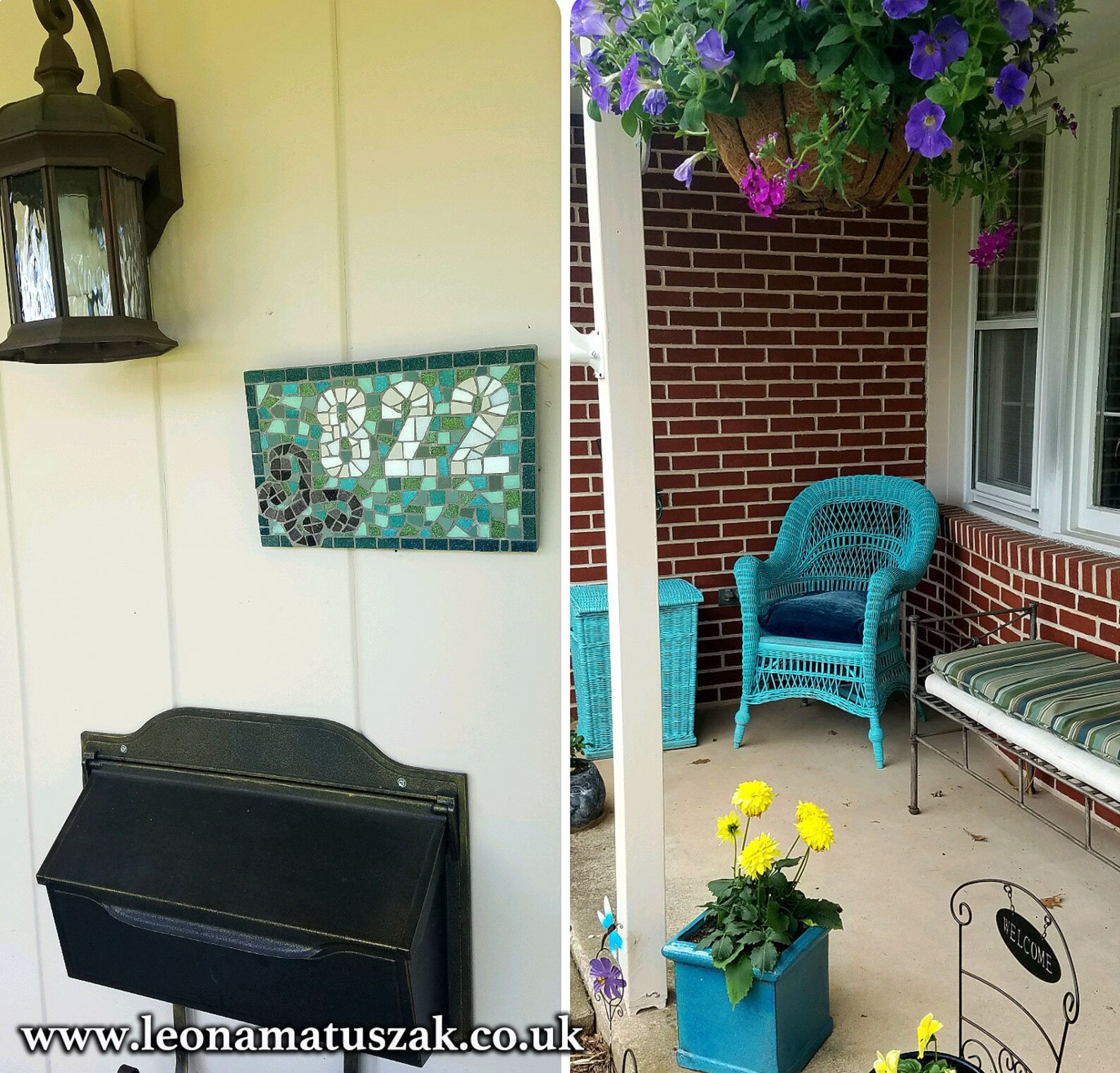 Number Plaque, House Number, Sign, New Home, Mosaic Art, Porch Decor ...