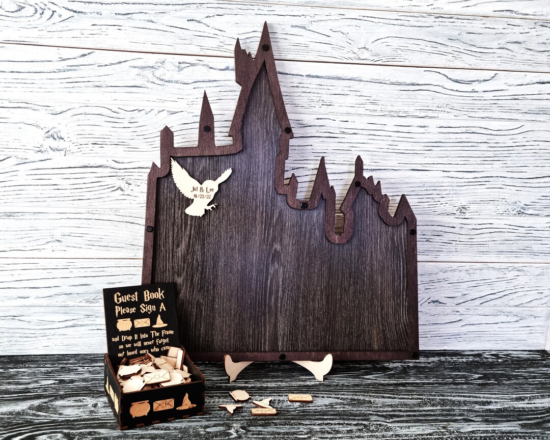 Birthday Guest Book Custom Drop Box Dark Guest Book - Etsy