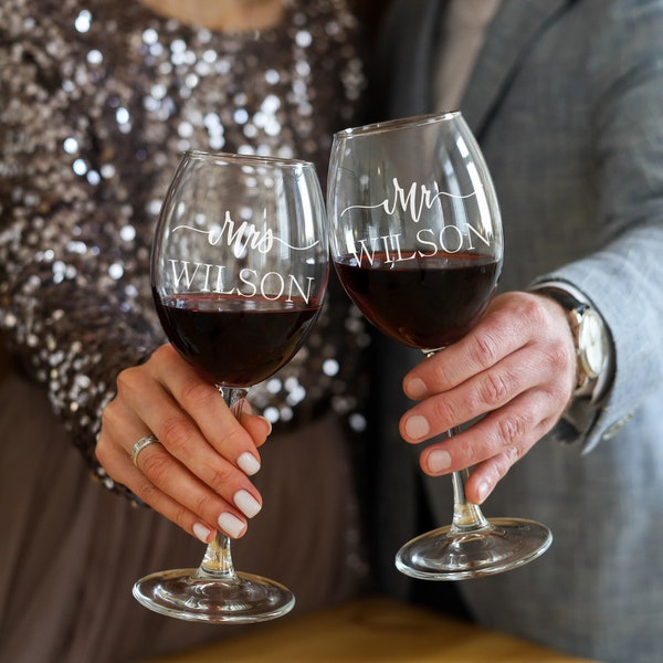 Red Wine Engraved Wine Glasses - Etsy