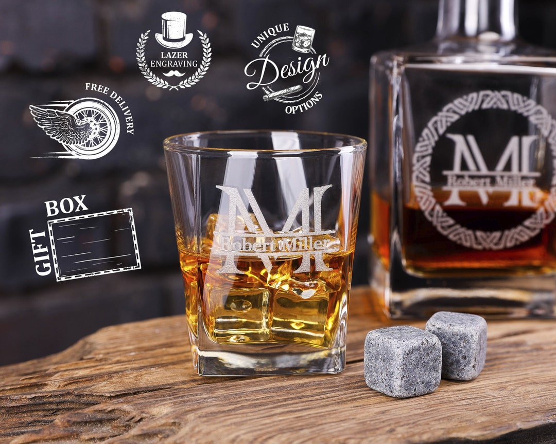 Handmade Barware and Glassware, Wedding Drink Barware for Men Bourbon ...