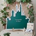 Green Guest Book Winter Wedding Guest Book Wedding Guest - Etsy