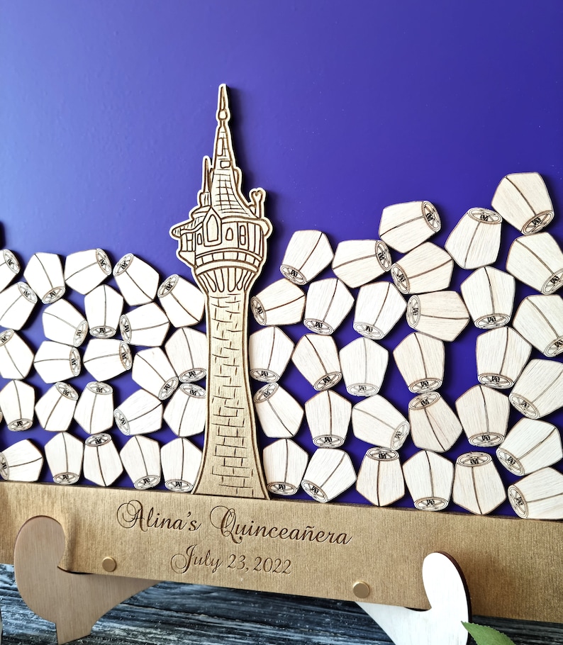 Fairy Guest Book Princess Castle Drop Box Rapunzel Princess - Etsy