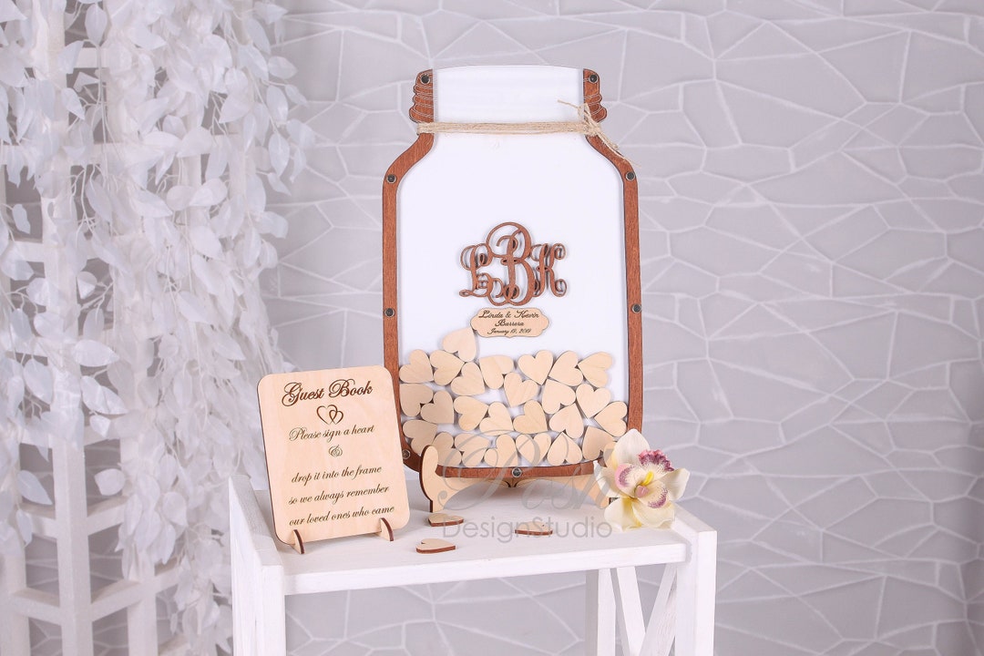 Wedding Guest Book Alternative, Wedding Guest Book, Drop Box Guest Book ...