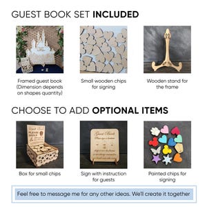 Wooden Castle Wedding Guest Book Alternative, Fantasy Sign, Dropbox ...