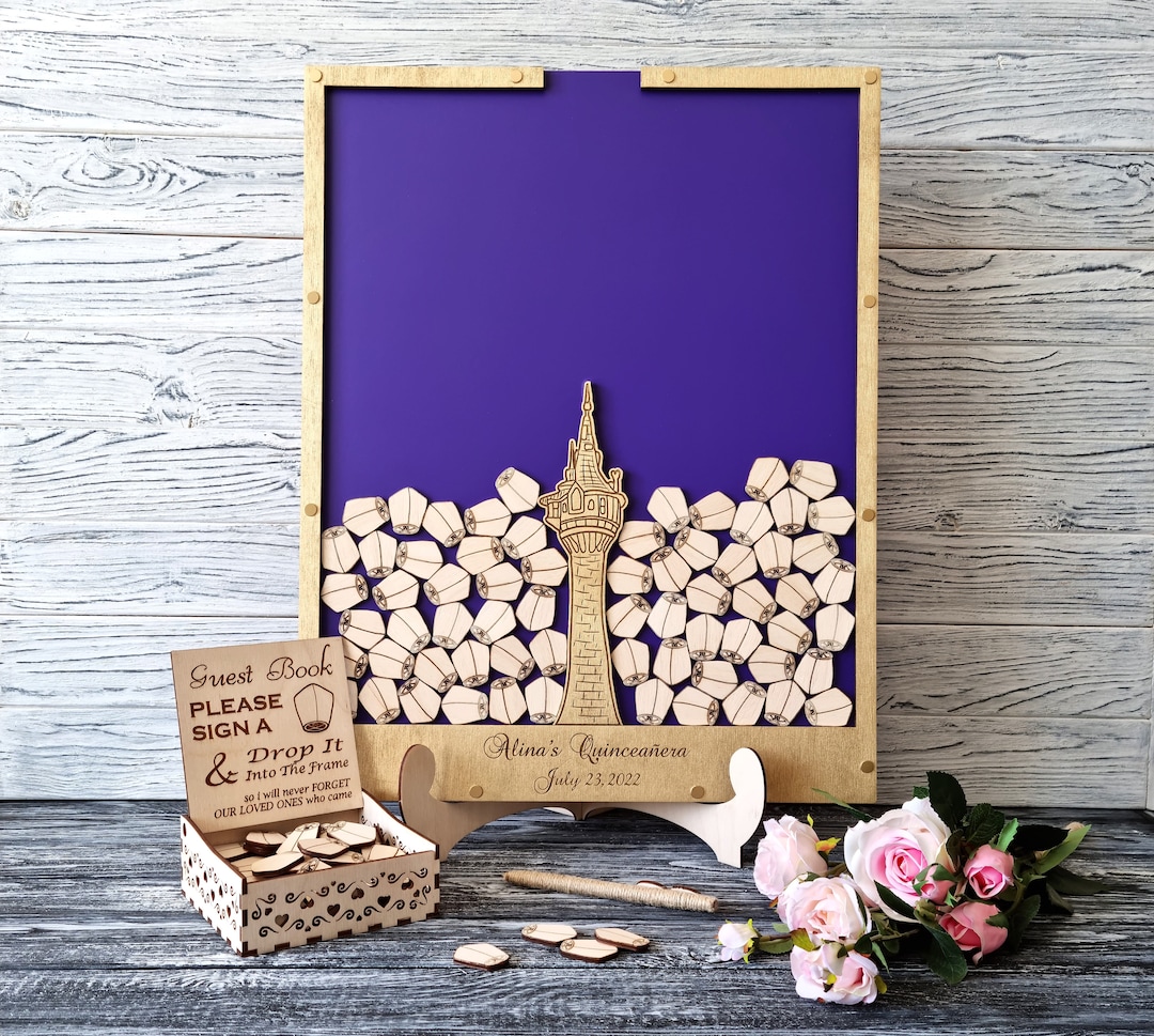 Fairy Guest Book, Princess Castle Drop Box, Rapunzel Princess Towel ...