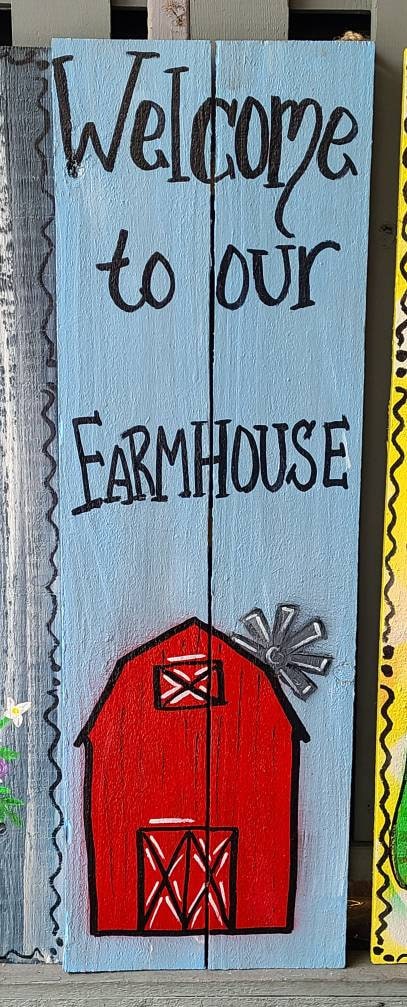 Red Barn Porch Leaner Porch Decor Farmhouse - Etsy