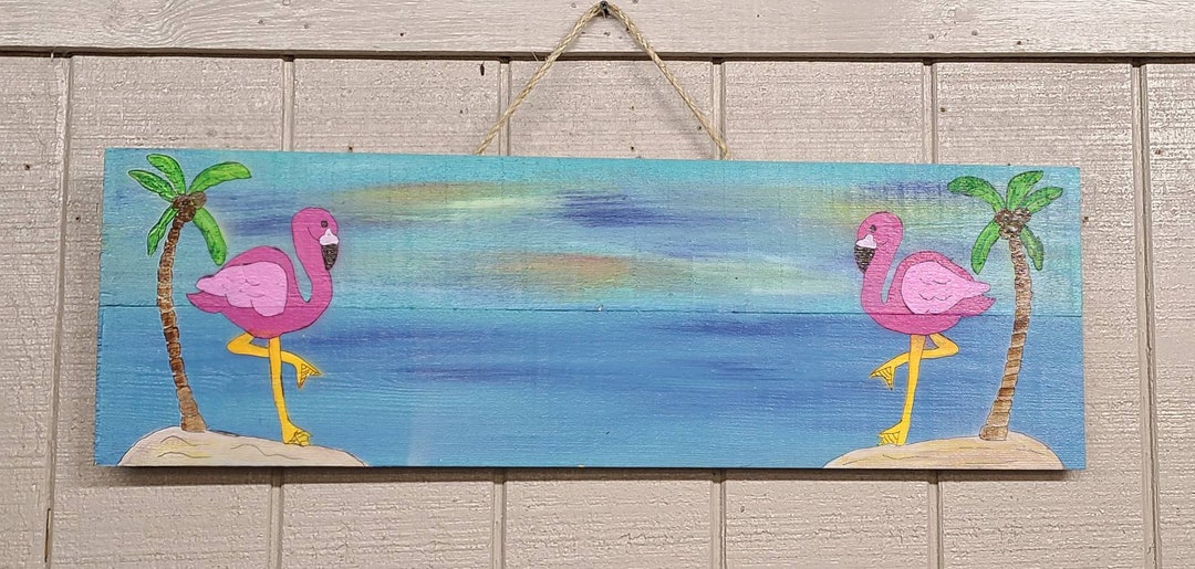 Flamingo Porch Sign - Etsy