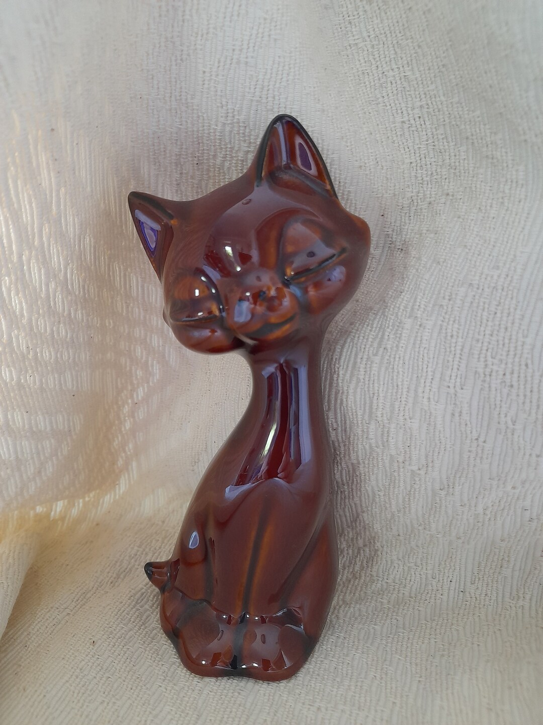 Retro Denmead Pottery Siamese Cat - Etsy UK