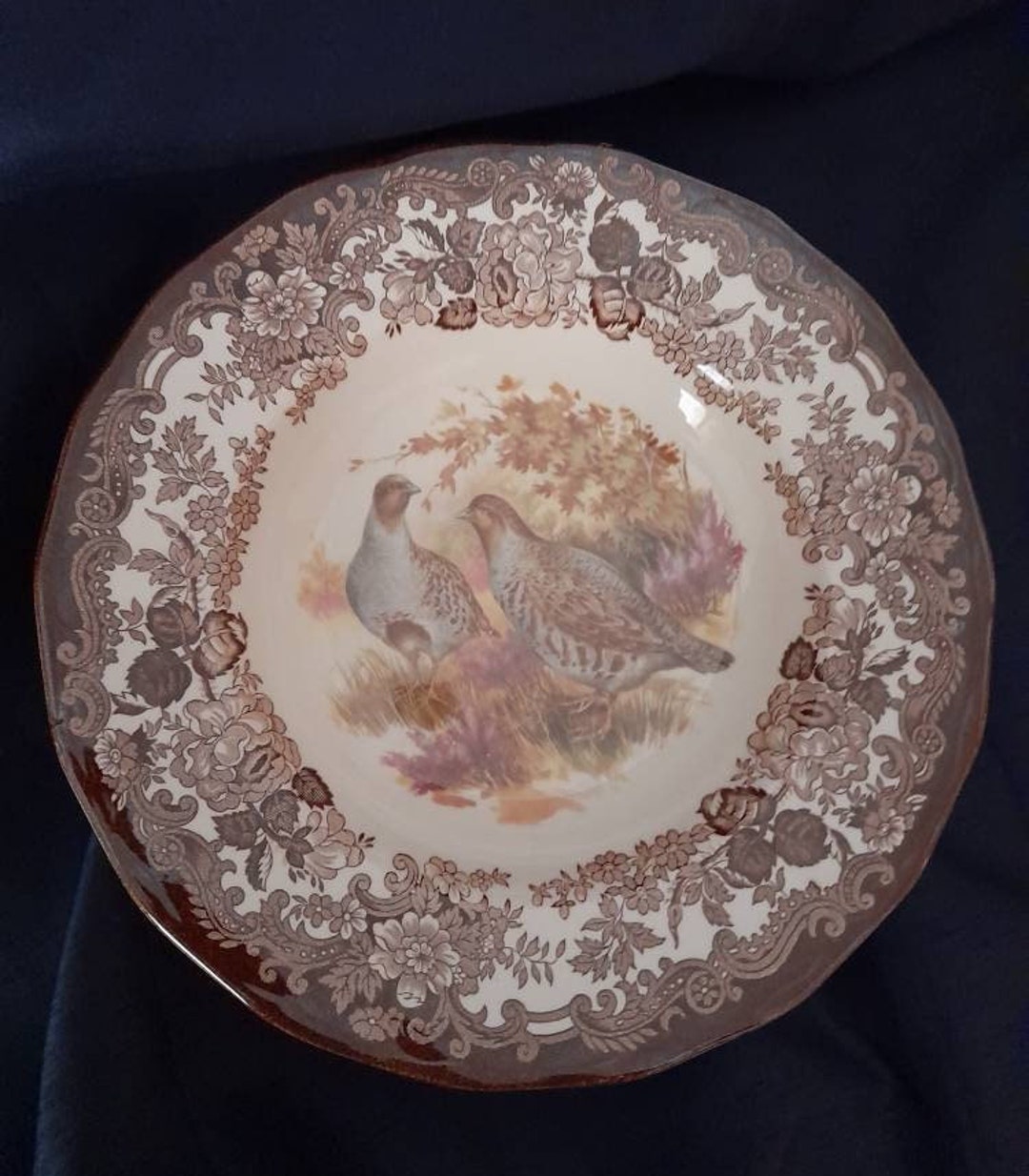 Royal Worcester Palissy Game Series Soup Bowl - Etsy UK