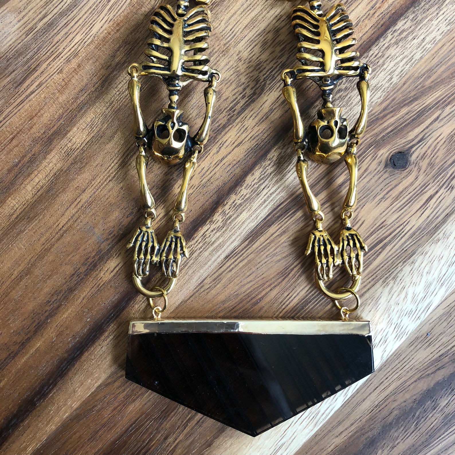 Hades/// Smoky Quartz Skeleton Necklace Gemstone Crystal | Etsy