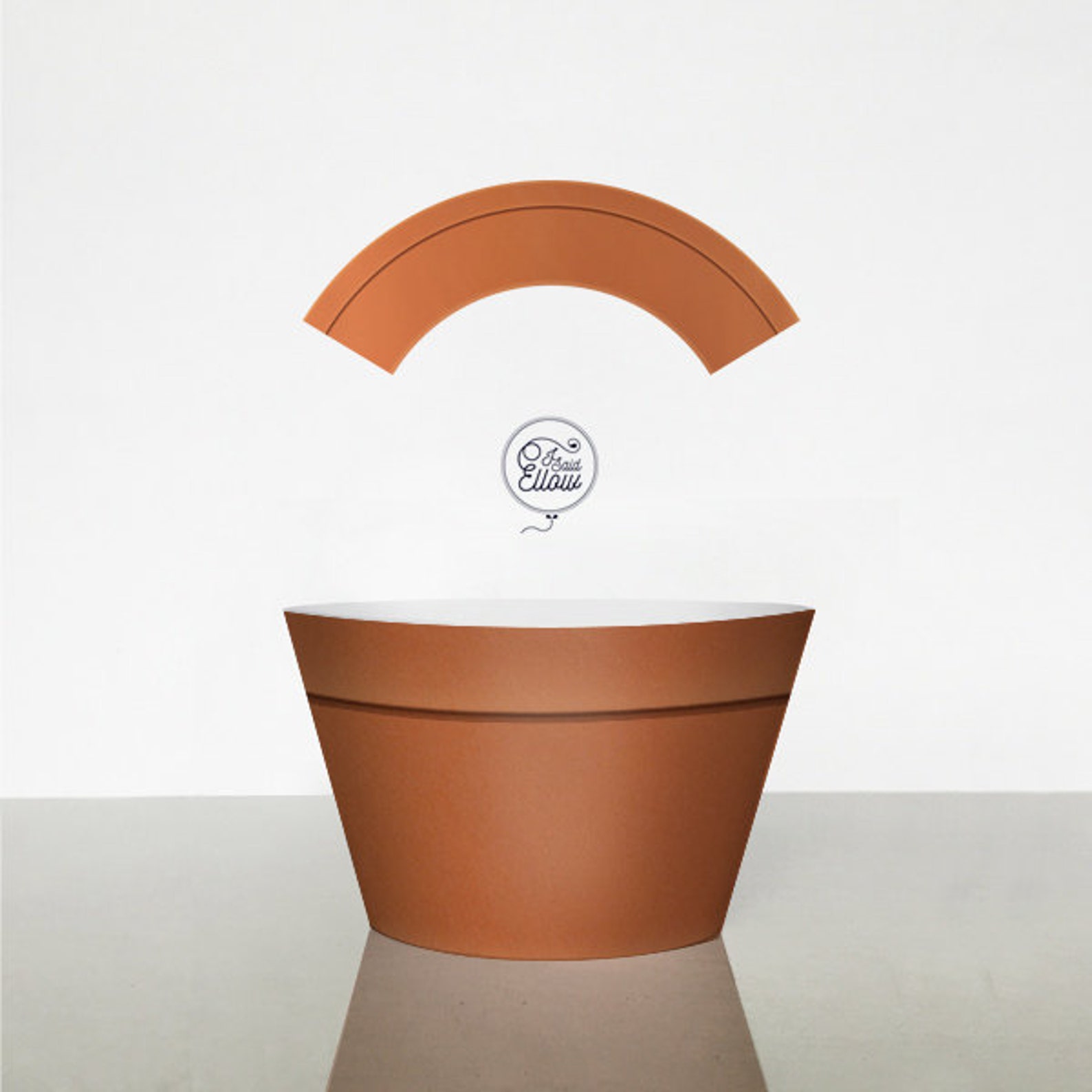 Terracotta Flower Pot Cupcake Wrapper - Etsy