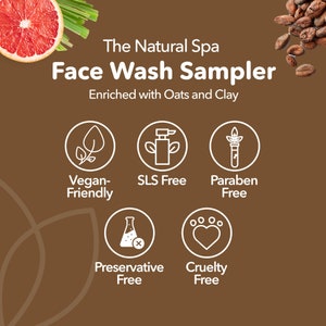 Face Wash Sampler Box - 4 X 15g Mini Face Wash Bars - Exfoliate ...