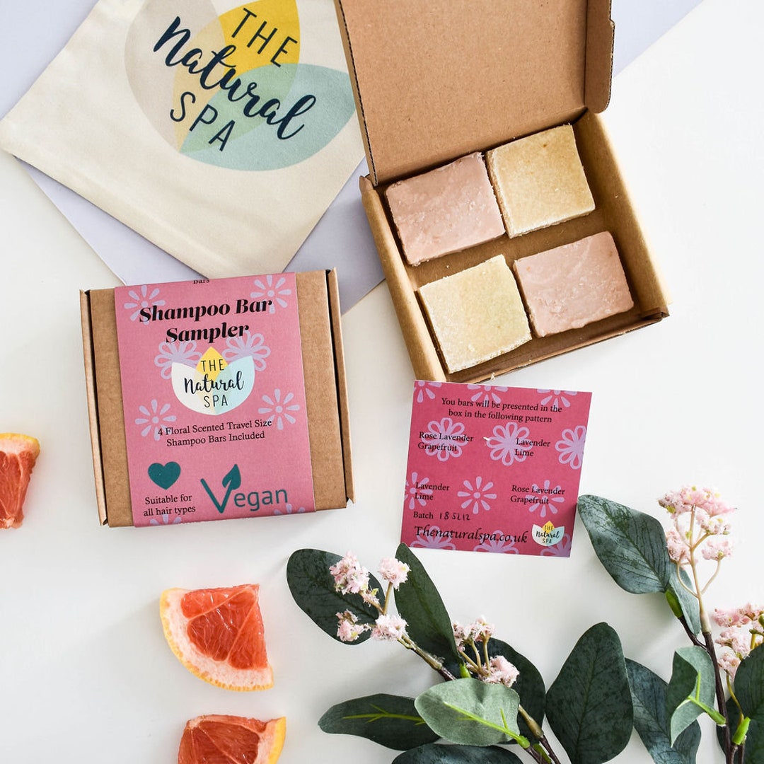 Floral Mini Shampoo Sampler - Gift Set With 4 Mini Shampoo Bars - Etsy