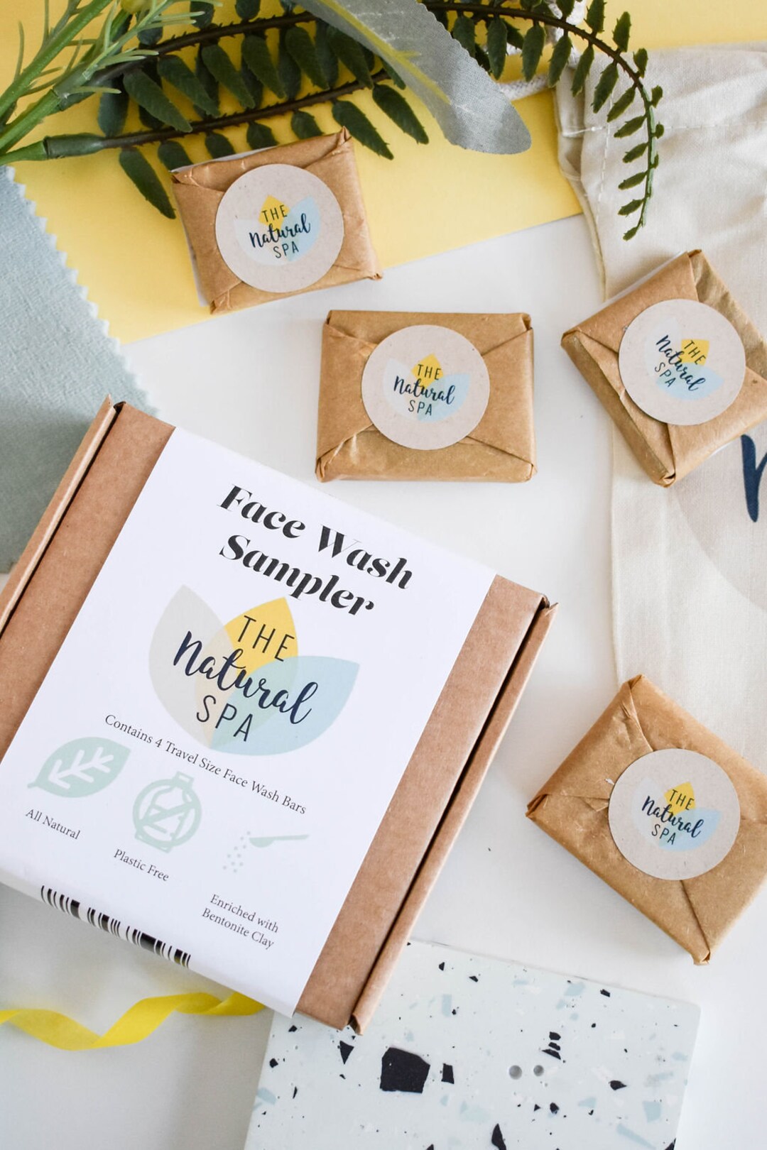 Face Wash Sampler Box 4 X 15g Mini Face Wash Bars Exfoliate Charcoal ...