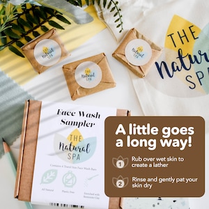 Face Wash Sampler Box - 4 X 15g Mini Face Wash Bars - Exfoliate ...