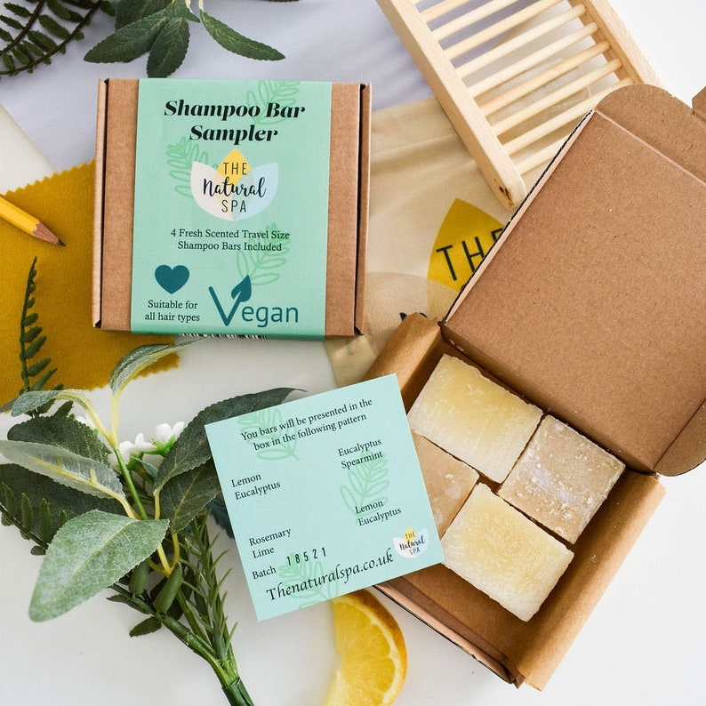 Fresh Mini Shampoo Sampler - Gift Set With 4 Mini Shampoo Bars - Etsy UK