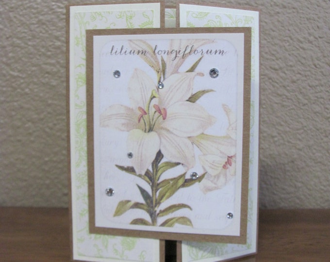Lily Happy Easter Greeting Card - Etsy