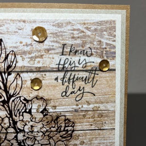Floral Difficult Day Sympathy Greeting Card - Etsy